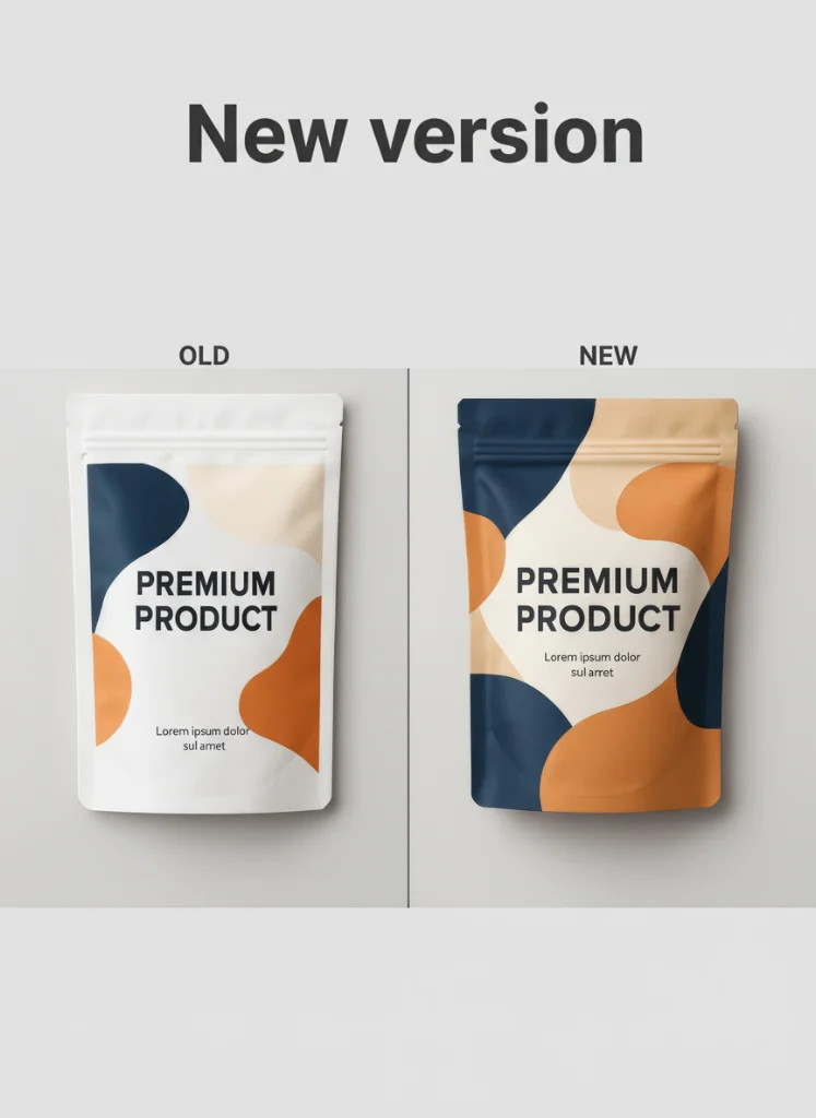 Old New Premium Product Packaging Design Comparison | SellerPic